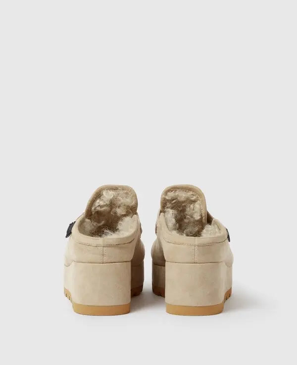 Stella McCartney Platform Loafer Slippers - Desert
