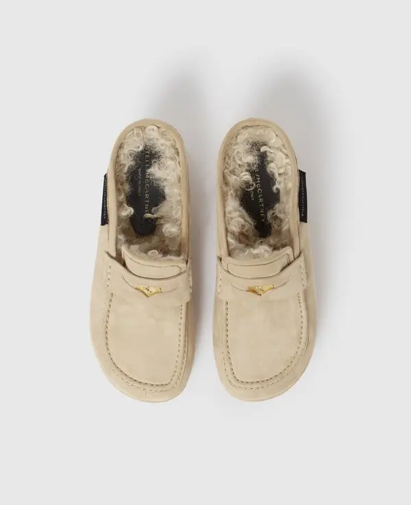 Stella McCartney Platform Loafer Slippers - Desert
