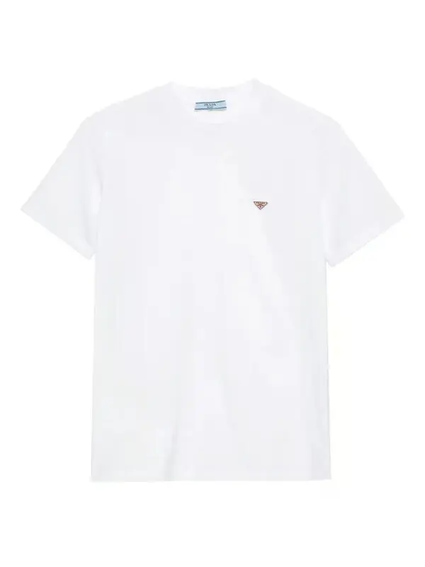 Prada Triangle-logo T-shirt - White