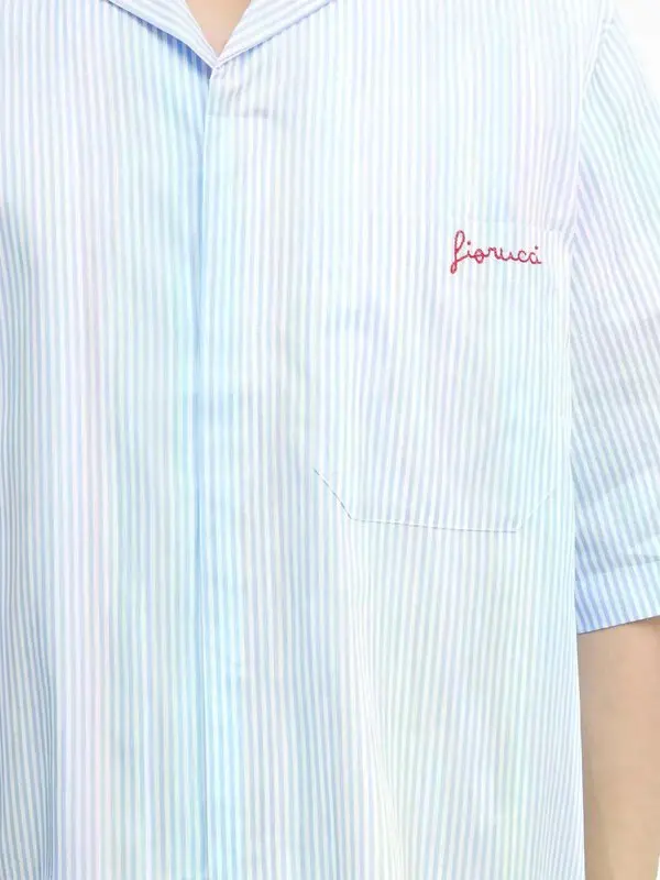 Fiorucci Striped Embroidered Shirt