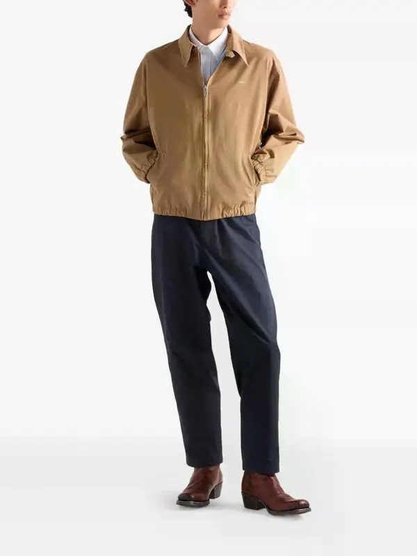 Prada Embroidered-logo Jacket