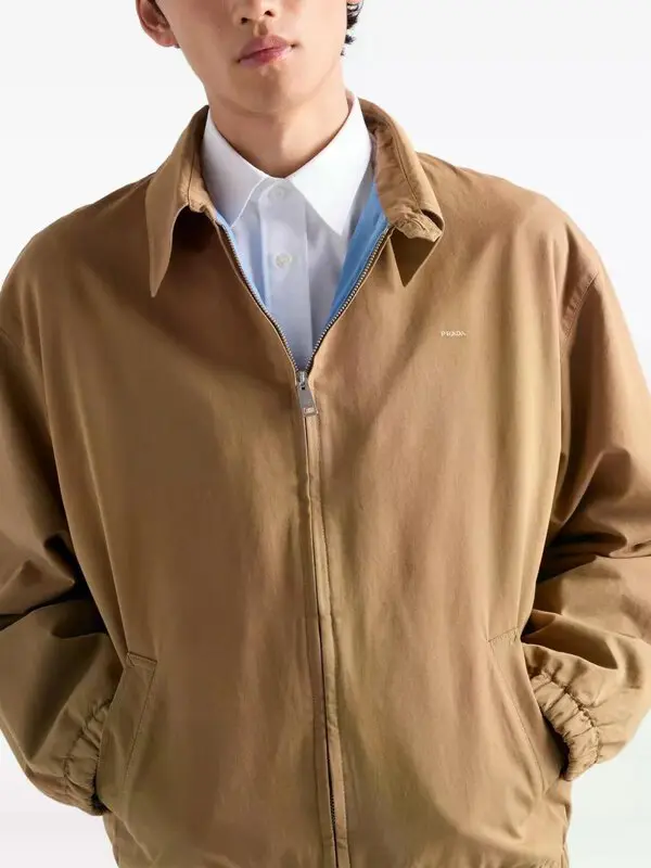 Prada Embroidered-logo Jacket