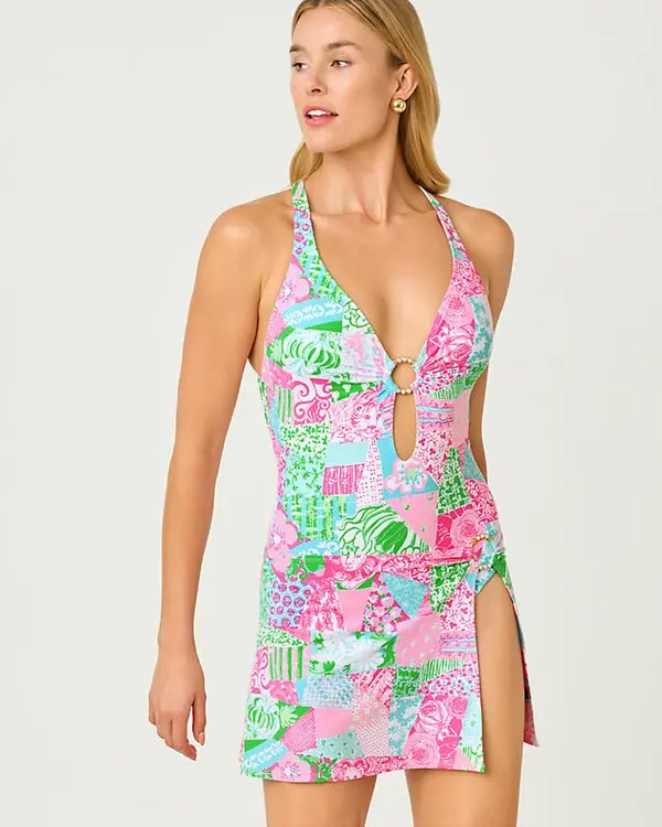 LILLY PULITZER Ester One-piece Swimsuit - Multi Crazy Quilt