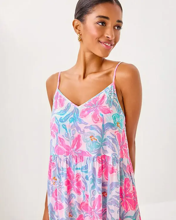 Lilly Pulitzer Mazarine Maxi Dress Cover-Up - Multi Beachside Haven |  Editorialist