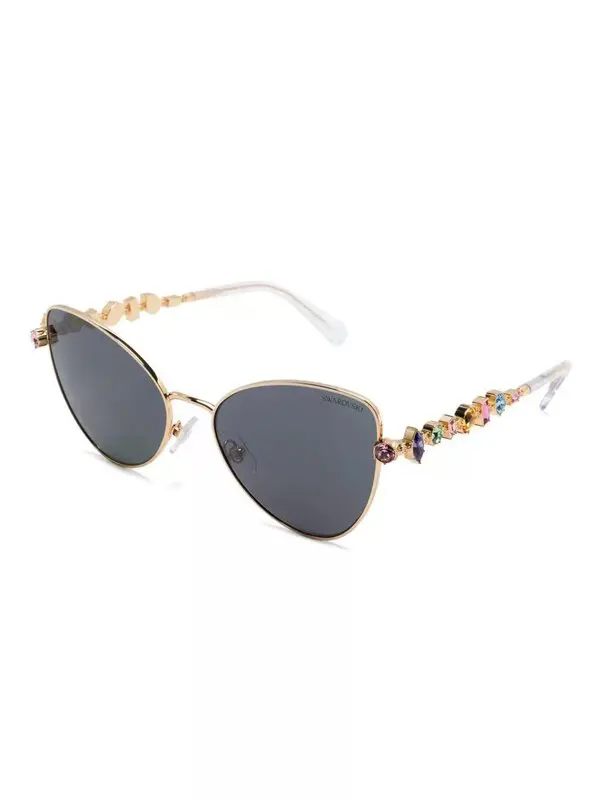 SWAROVSKI Cat-eye Sunglasses With Crystal Embellishments