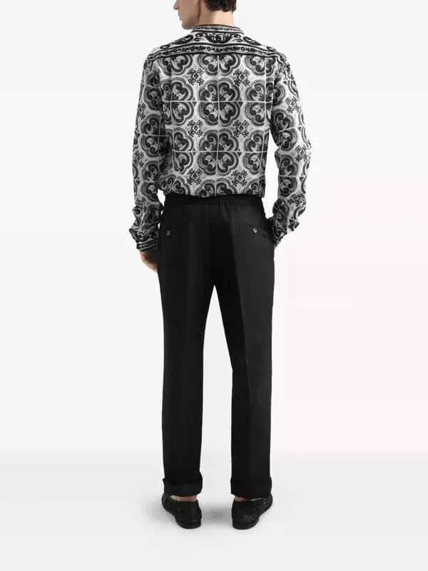 Dolce & Gabbana Drawstring-waist Pleated Trousers