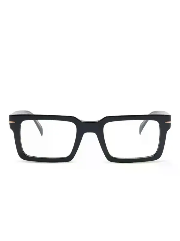 DB EYEWEAR BY DAVID BECKHAM Rectangle Frame Glasses - Black