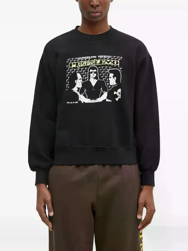 Aries Graphic-print Crew-neck Sweatshirt