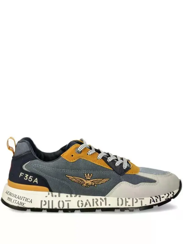 AERONAUTICA MILITARE Logo-embroidered Sneakers