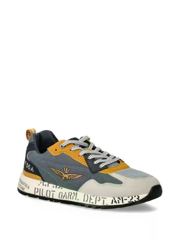 AERONAUTICA MILITARE Logo-embroidered Sneakers