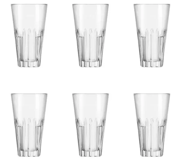 10 STRAWBERRY STREET Set Of 6 Stepback Highball - One-color