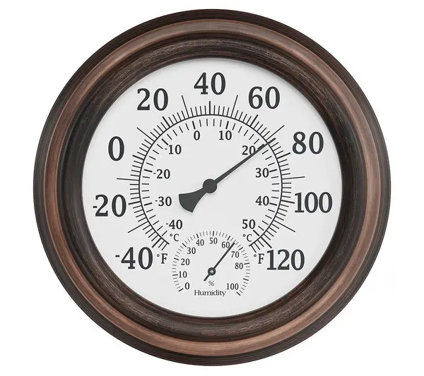 PURE GARDEN 8' Indoor/outdoor Wall Thermometer