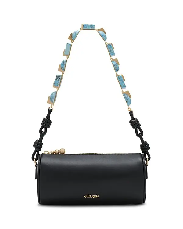 Cult Gaia Zozina Leather Shoulder Bag - Black