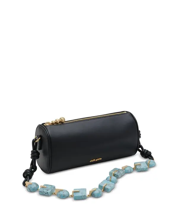 Cult Gaia Zozina Leather Shoulder Bag - Black