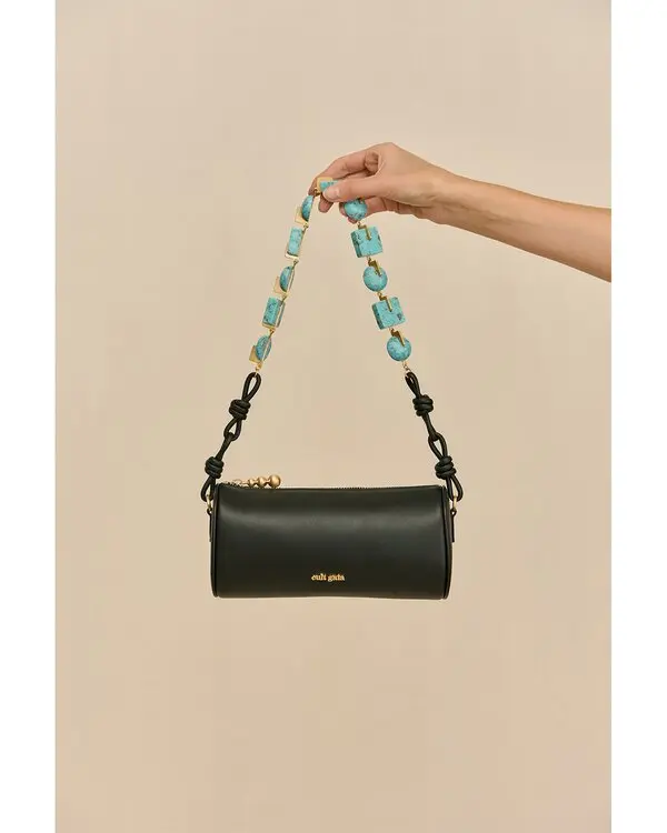 Cult Gaia Zozina Leather Shoulder Bag - Black