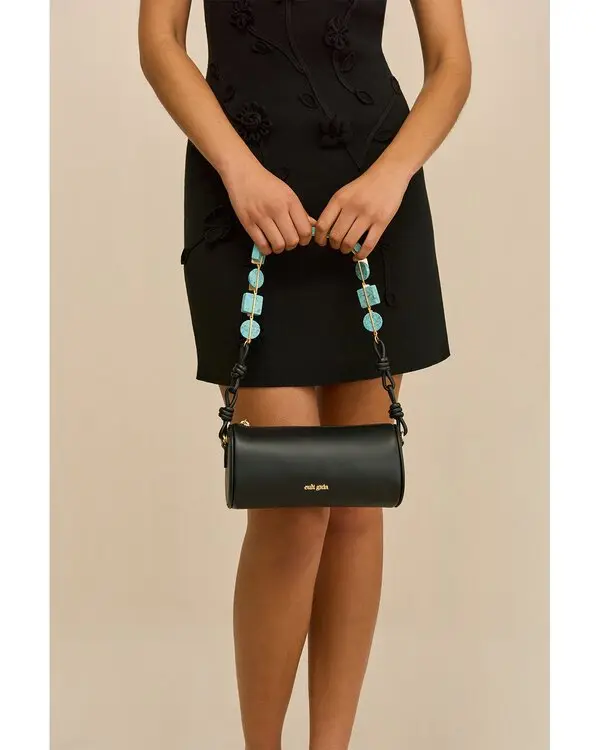 Cult Gaia Zozina Leather Shoulder Bag - Black