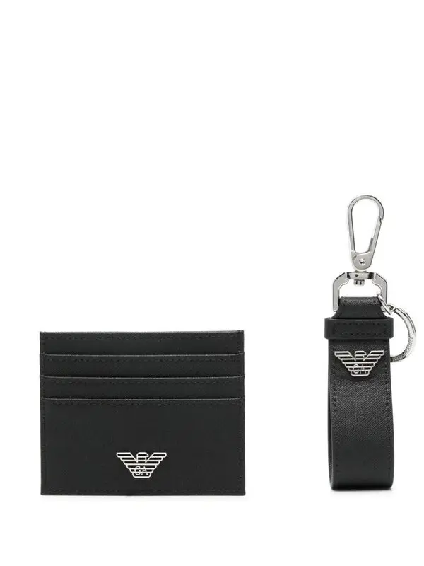 Emporio Armani Credit Card Holder Accessories - Black
