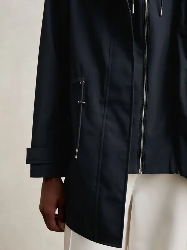 REISS Tia Removable Hood Rain Coat