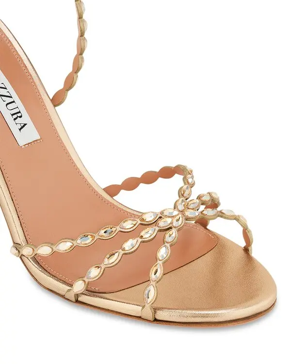 AQUAZZURA Love Struck Strappy Sandals - Light Copper