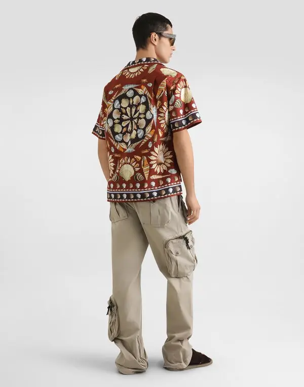 Dolce & Gabbana Printe Popeline Oversized Shirt - Multicolor