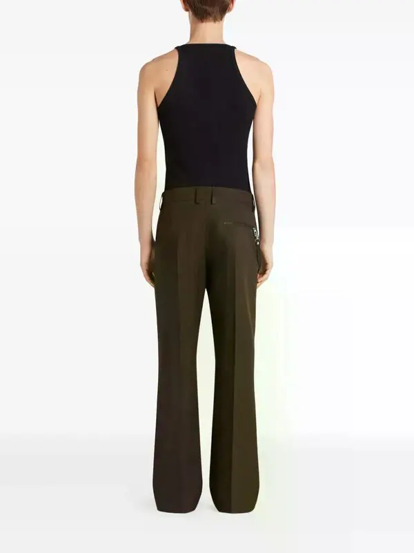 COURREGES Scoop-neck Ribbed Tank