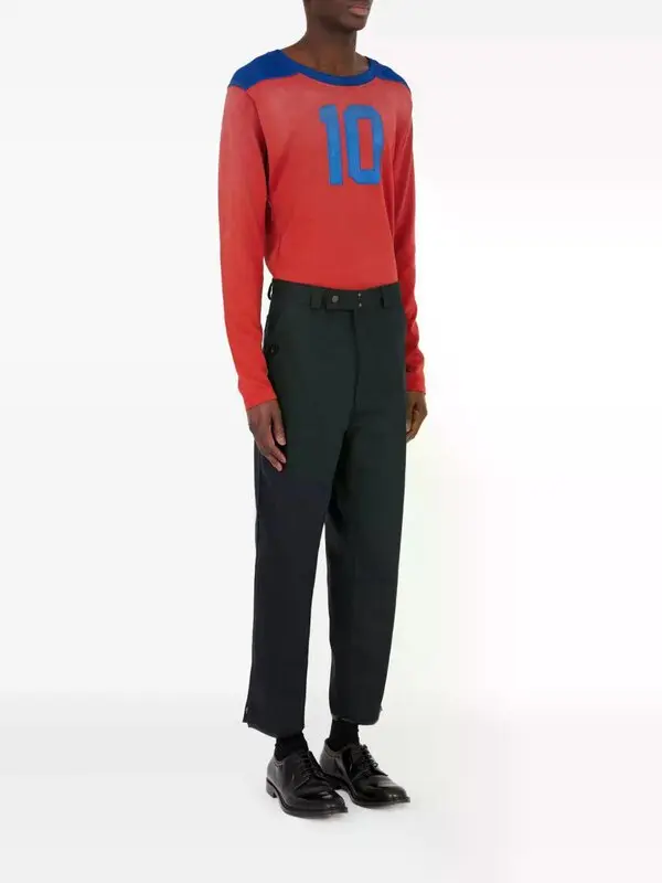 MAISON MARGIELA Tapered High-rise Trousers - Blue