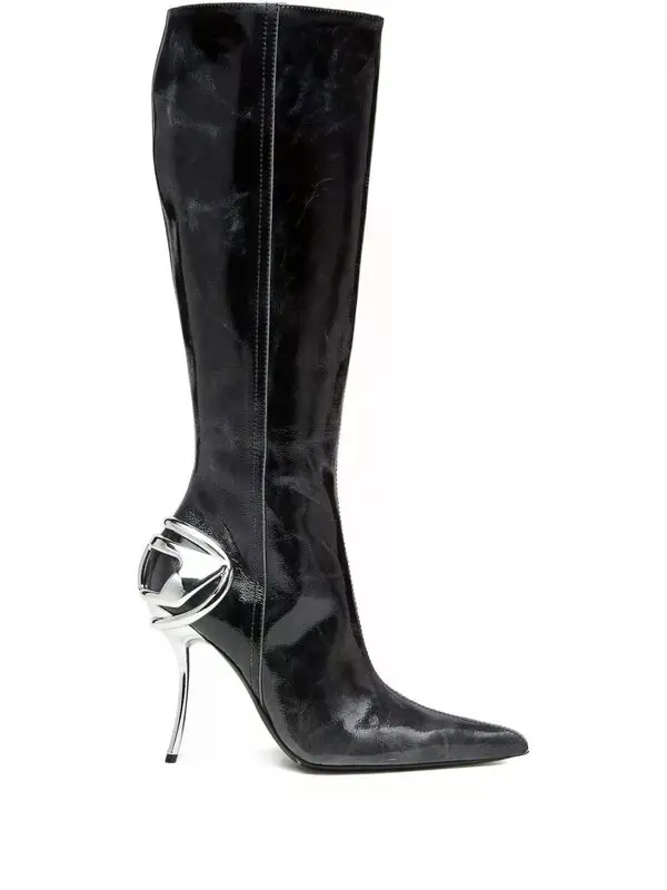 DIESEL 105mm D-ten & Half Knee-high Boots