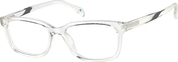 Zenni Rectangle Full Rim Bio-based Frame - Clear
