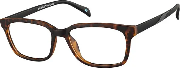 Zenni Rectangle Full Rim Bio-based Frame - Tortoiseshell