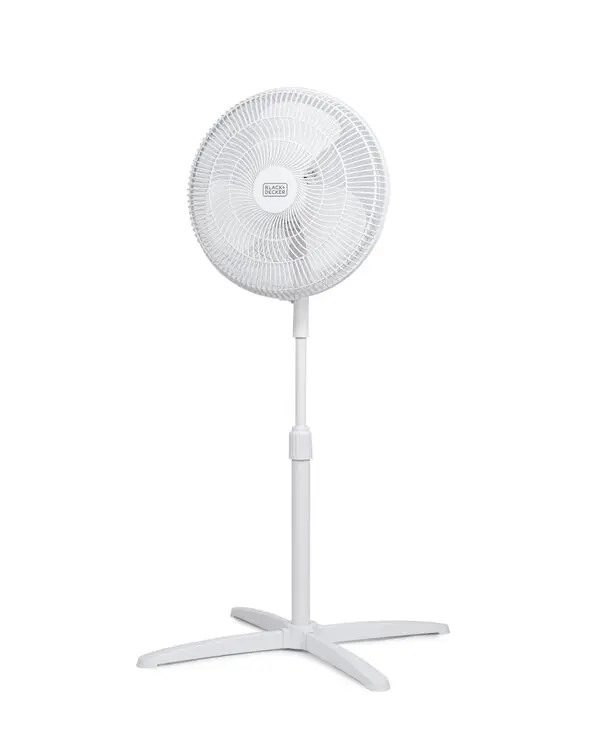 BLACK+DECKER 16-inch Pedestal Fan - White