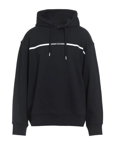 Armani Exchange Cotton French Terry Hoodie - Blue