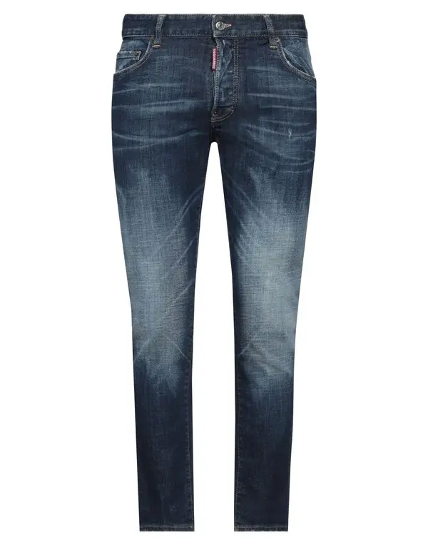 Dsquared2 Jeans In Cotton, Polyester, Elastane And Cow Leather