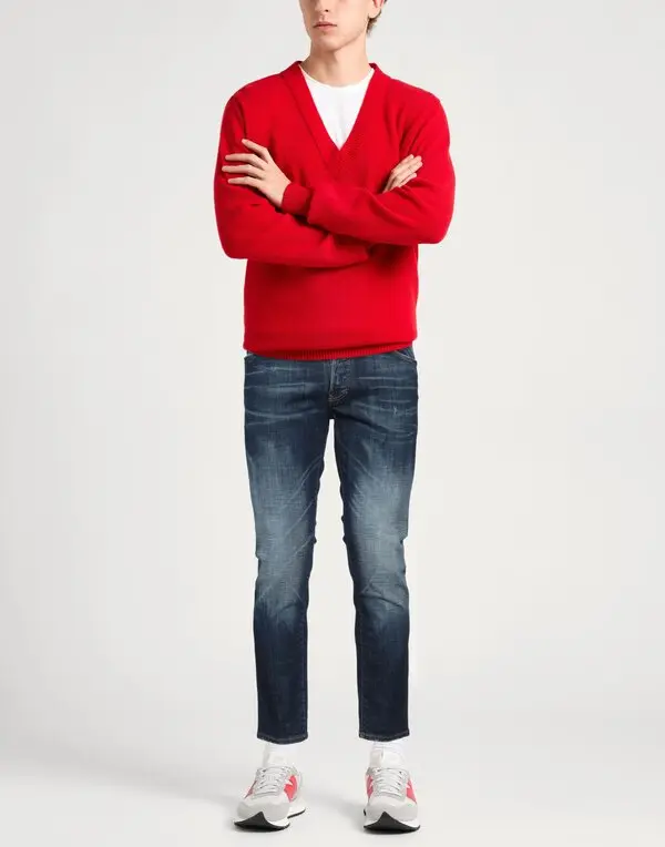 Dsquared2 Jeans In Cotton, Polyester, Elastane And Cow Leather