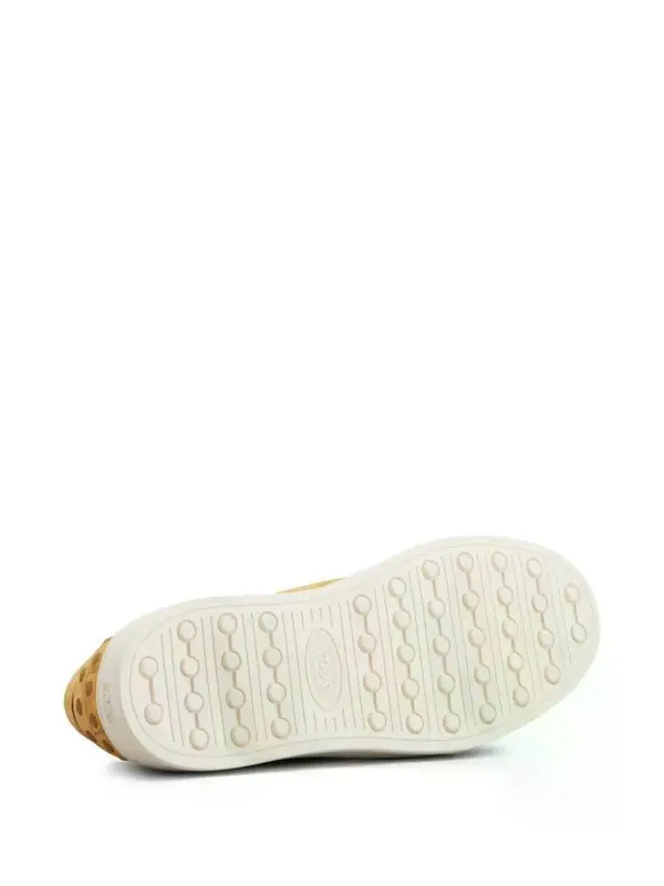TOD'S Leather Sneakers - Yellow