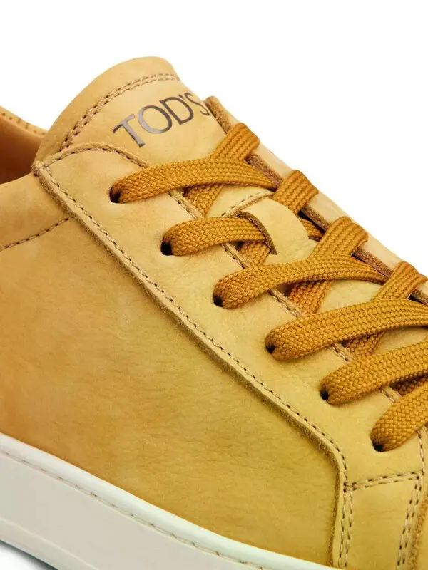 TOD'S Leather Sneakers - Yellow