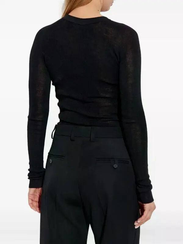 Versace Button-embellished Wool Sweater