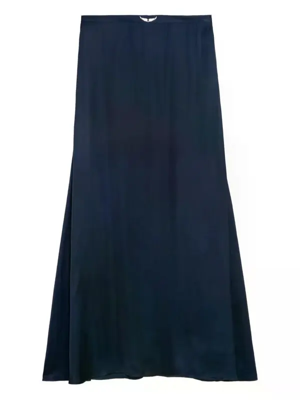 Zadig&Voltaire Jimeno Satin Wings-embellished Maxi Skirt - Blue