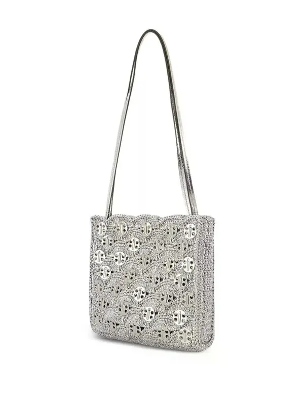 Rabanne Scalloped-edge Metal-detail Shoulder Bag