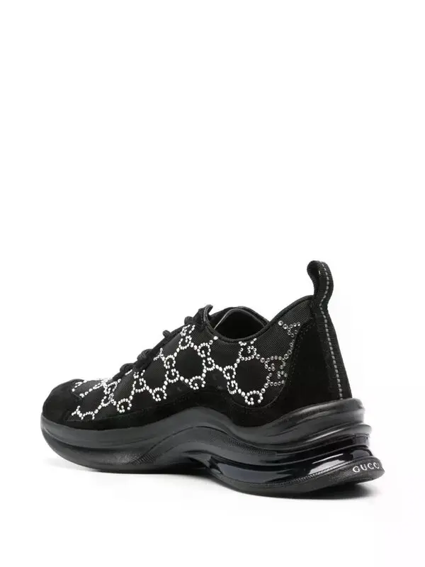 Gucci Run Gg Rhinestone Embellished Sneakers