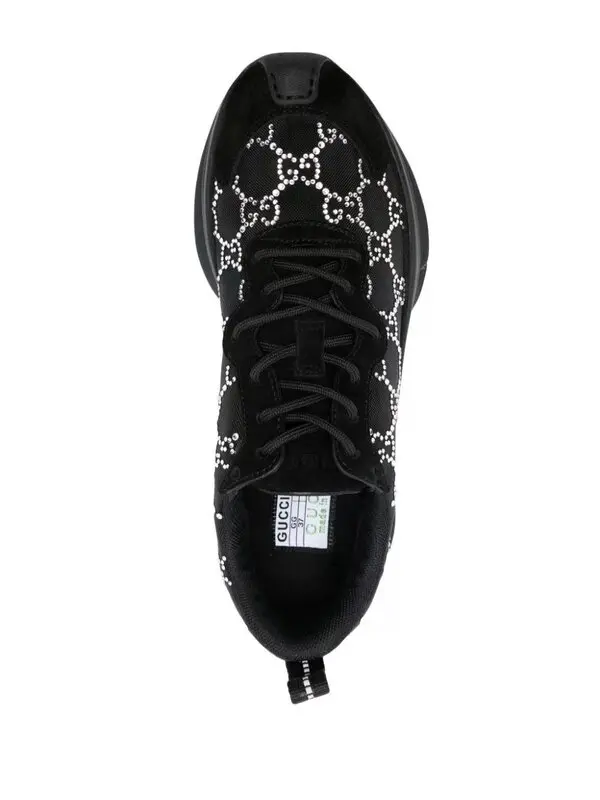 Gucci Run Gg Rhinestone Embellished Sneakers