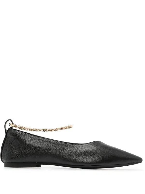 Senso Aubree Ii Leather Ballerina Shoes - Black