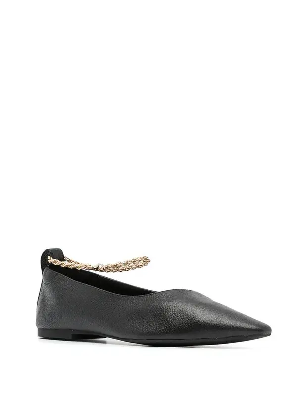 Senso Aubree Ii Leather Ballerina Shoes - Black