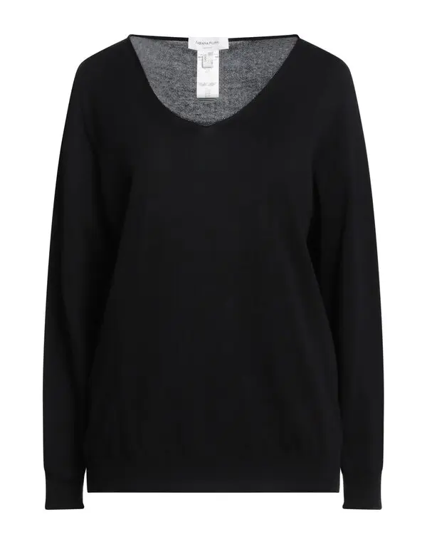 Fabiana Filippi Long Sleeve V-neck Knit Top
