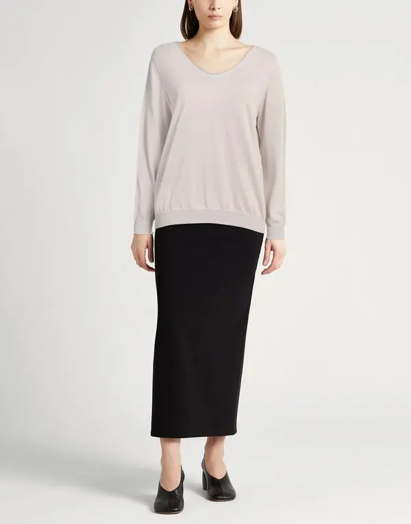 Fabiana Filippi Long Sleeve V-neck Knit Top