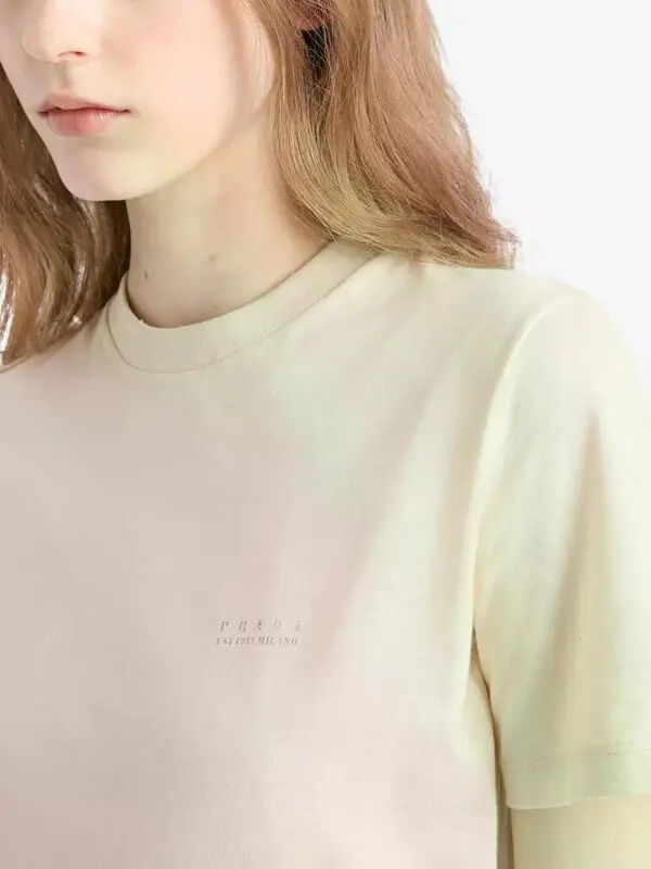 Prada Logo-print T-shirt - Neutrals