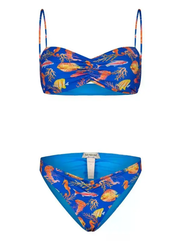 PARAMIDONNA Chiara Bandeau Bikini - Blue