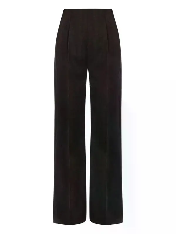 Alberta Ferretti Virgin-wool High-waisted Pants