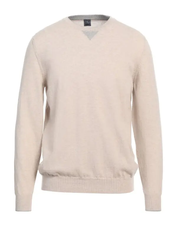 Fedeli Sweater In Virgin Wool And Cashmere - Beige