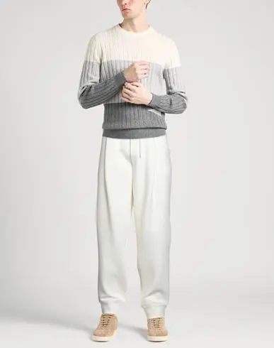 Emporio Armani Relaxed Fit Track Pants - White