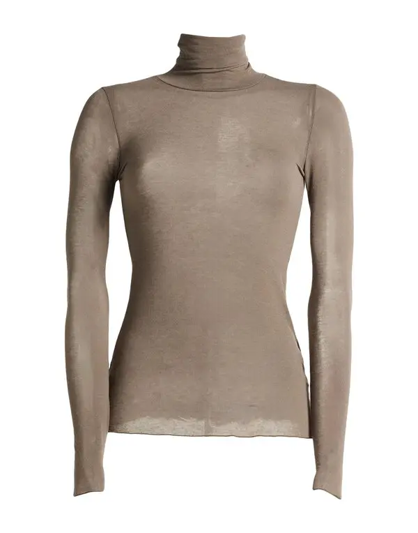 Alpha Studio Turtleneck Long Sleeve Top In Viscose, Polyamide, Cashmere, And Elastane